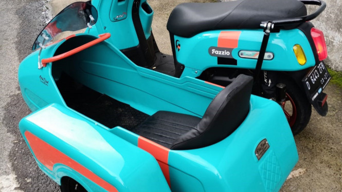 Modifikasi Yamaha Fazzio Nampak Makin Klasik dengan Pakai Sespan