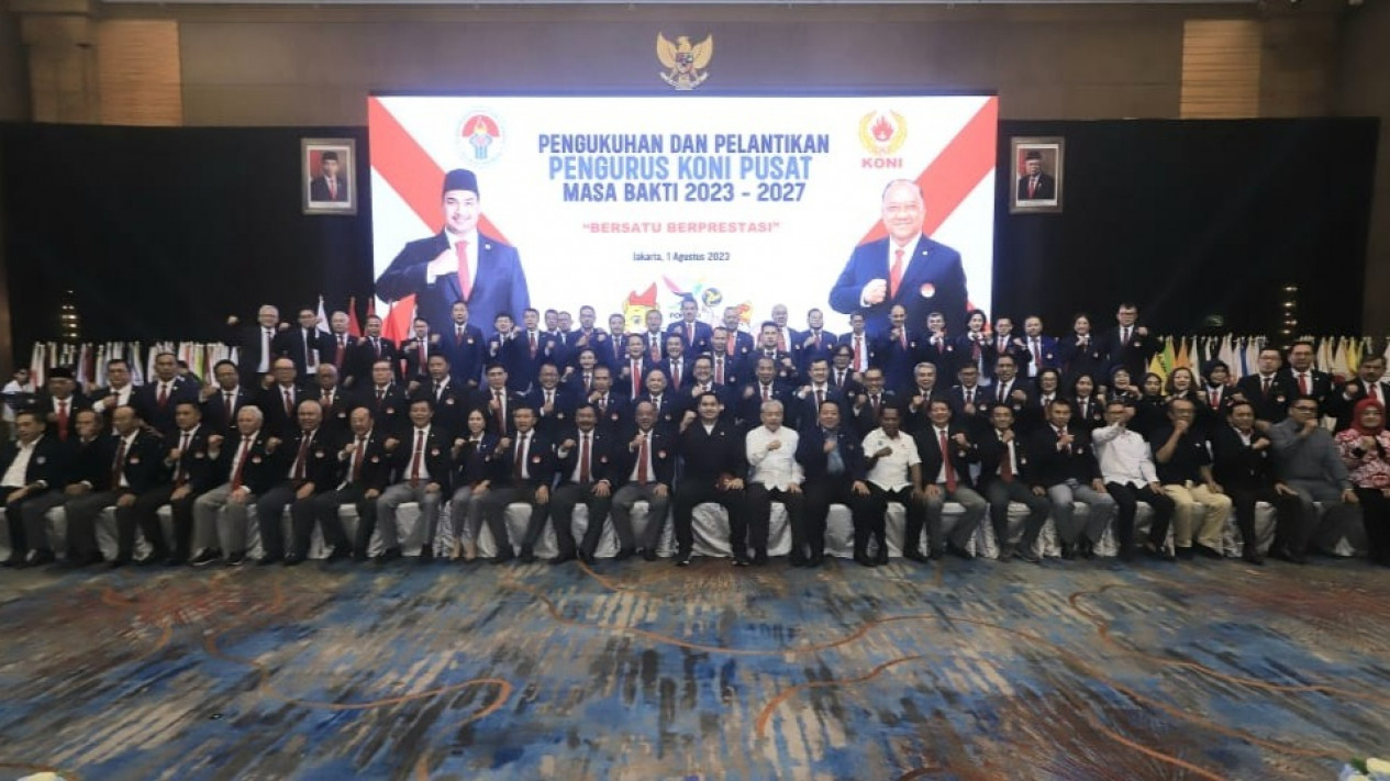 Sah! Letjen TNI Purn Marciano Mengukuhkan dan Melantik Pengurus KONI ... Sah! Letjen TNI Purn Marciano Mengukuhkan dan Melantik Pengurus KONI ...