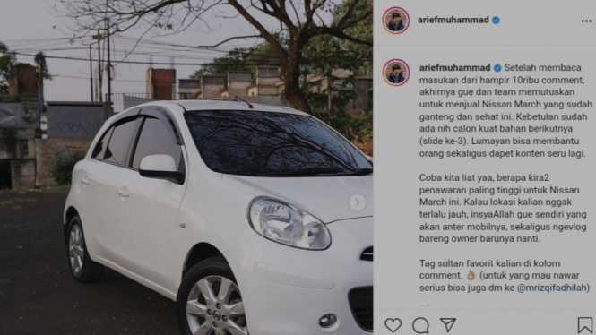 Lelang Mobil Busuk, Arief Muhammad Dapat Rp500 Juta