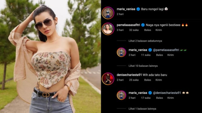 Maria Vania Pamer Tato Baru, Netizen: Sekali Nongol Bikin Otak Pusing