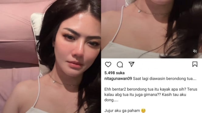 Tidur di Atas Ranjang, Nita Gunawan Diawasi Berondong Tua?