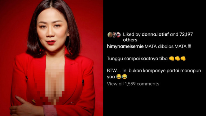 Umbar Payudara, Tante Ernie Singgung 'Pembalasan' Buat Netter Nge-Zoom