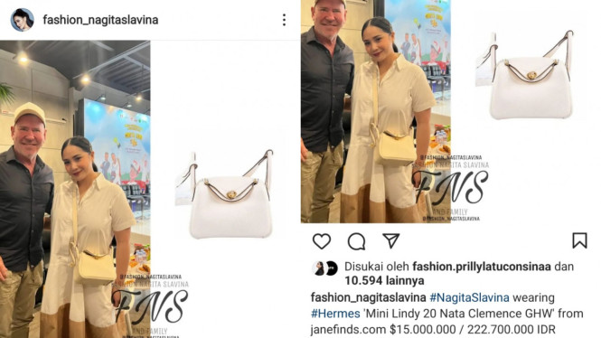 Penampakan Tas Mewah Nagita Slavina, Netter: Kalah Rumah Subsidi