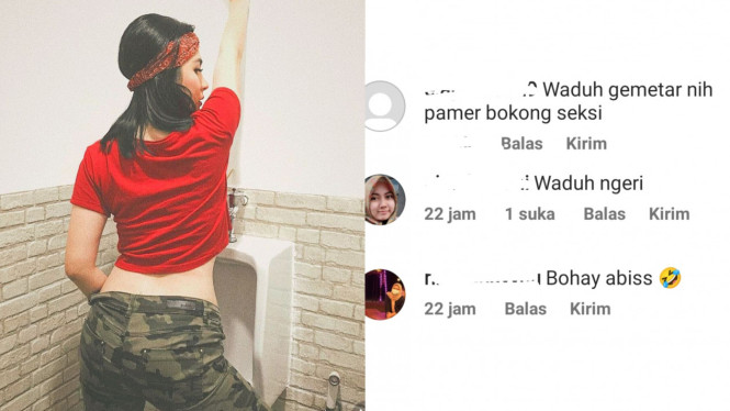 Aksi Angela Lee Pamer Bokong Seksi, Netter: Waduh Gemetar Nih