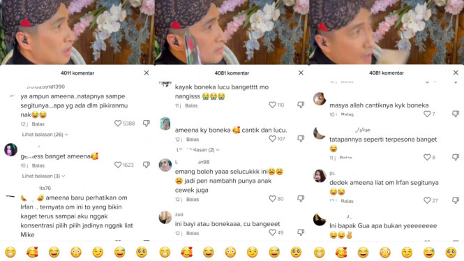 Digendong Irfan Hakim, Ekspresi Ameena Jadi Sorotan, Netter: Gemes | Halaman 2