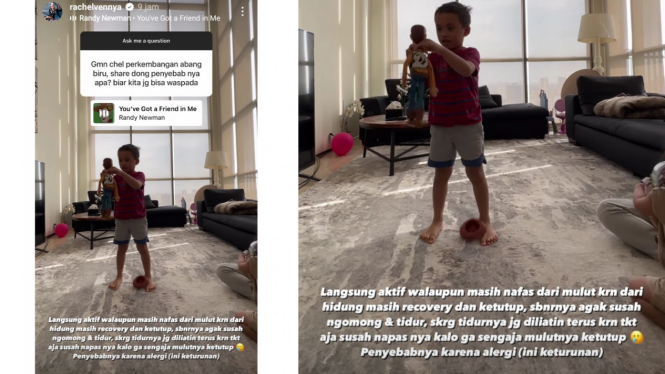 Pasca Operasi Adenoid, Begini Kondisi Terkini Xabiru Anak Rachel Vennya ... Pasca Operasi Adenoid, Begini Kondisi Terkini Xabiru Anak Rachel Vennya ...