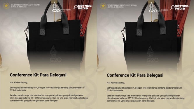 Intip 5 Conference Kit untuk Delegasi KTT G20 Indonesia, Dapat Tablet!