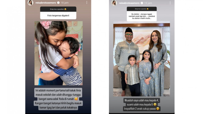 Ditanya Kapan Tambah Anak, Jawaban Dr Reisa Broto Asmoro Tak Terduga
