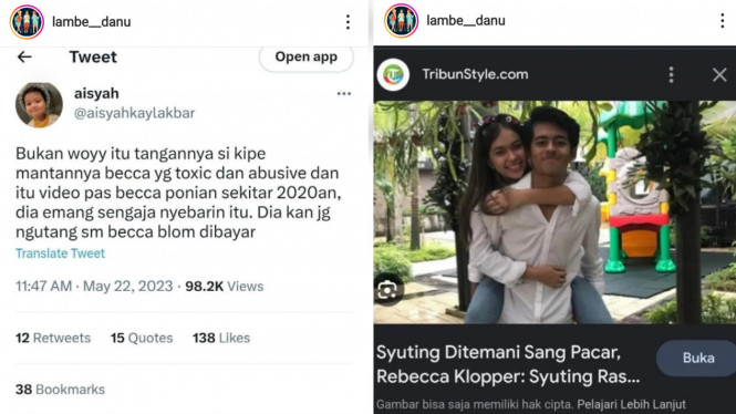 Geger! Terkuak Pria di Video Syur Diduga Rebecca Klopper, Netizen: Mirip Banget Lagi