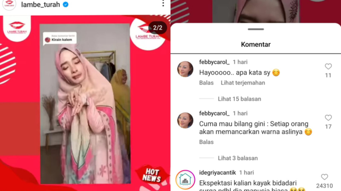 Respons Inara Rusli Soal Watak Kalem, Komentar Menohok Kakak Virgoun ... Respons Inara Rusli Soal Watak Kalem, Komentar Menohok Kakak Virgoun ...