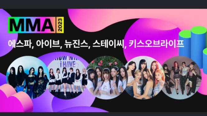 Lineup Tebaru MMA 2023, Ada aespa, IVE, NewJeans, STAYC dan Kiss of Life