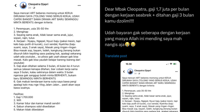 Profil Cleopatra Djapri, Eks JKT48 yang Viral Dicap Dzolim Cari ART ... Profil Cleopatra Djapri, Eks JKT48 yang Viral Dicap Dzolim Cari ART ...