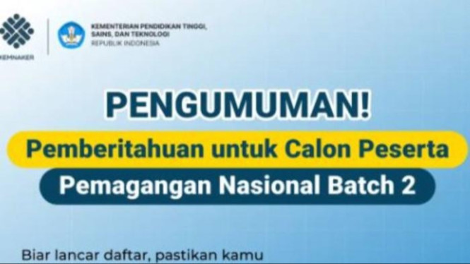 Magang Nasional Batch 2 Dibuka! 80.000 Fresh Graduate Bisa Dapat Uang ...