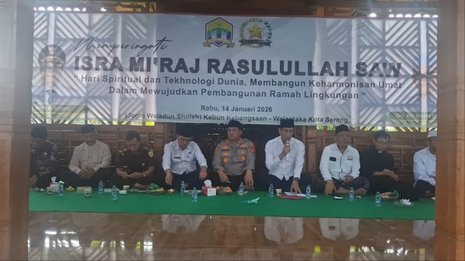 Unik, FKUB Kota Serang Peringati Isra Mi'raj Bareng Tokoh Lintas Agama