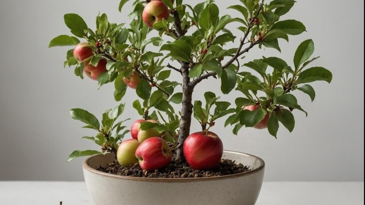 Foto Bikin Kebun Apel Mini di Rumah: 7 Cara Menanam Apel dalam Pot agar ...