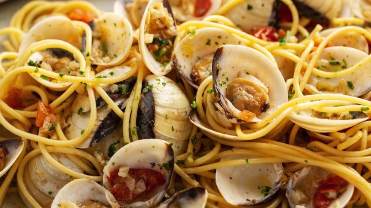 Foto Resep Spaghetti Vongole Ala Chef Willgoz, Perpaduan Kerang Segar ...
