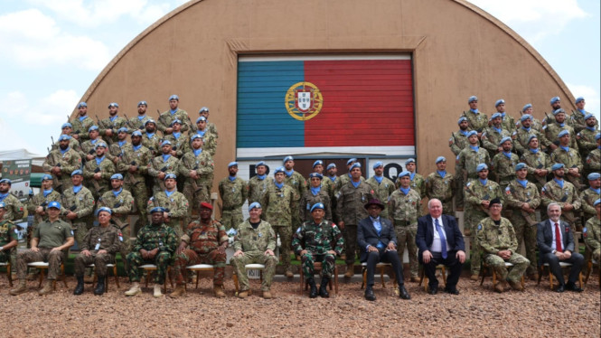 DFC MINUSCA Sampaikan Apresiasi kepada Pasukan Perdamaian Portugal