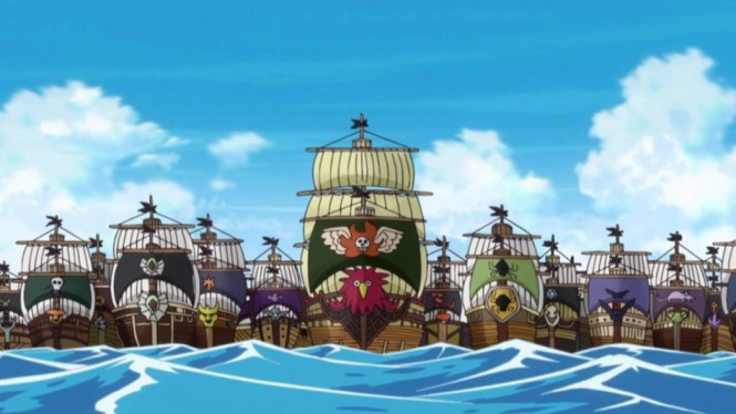 Armada Bajak Laut Terkuat di Serial Anime One Piece