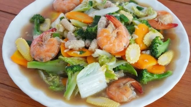 Resep Capcay Goreng ala Solaria, Kuah Kentalnya Juara! Bikin Sendiri ...