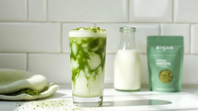 Resep Iced Matcha Latte Segar ala Kafe, Bisa Dibuat di Rumah!