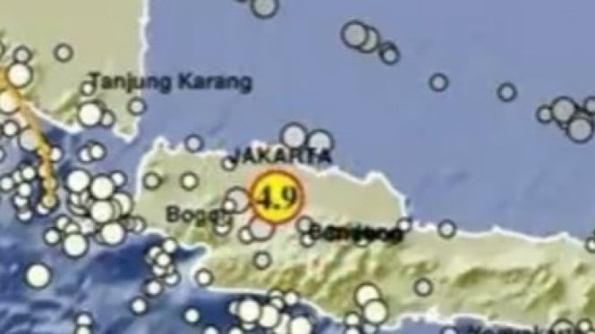 Gempa 4,9 Magnitudo Guncang Bekasi Terasa Hingga Jakarta dan Bandung