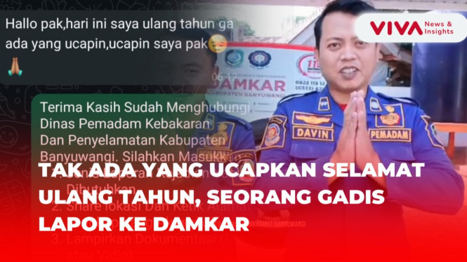 Tak Ada yang Ucapkan Selamat Ulang Tahun, Seorang Gadis Lapor ke Petugas Damkar