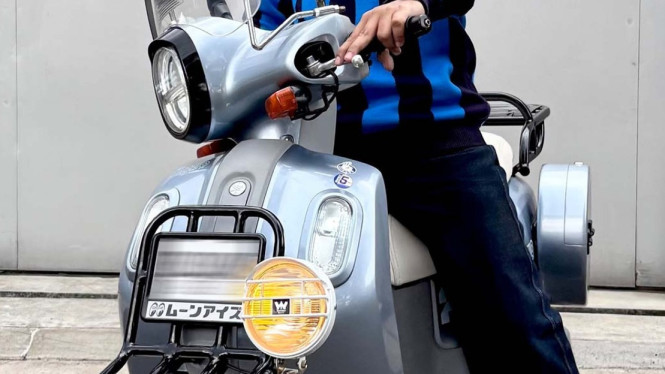 Keren Banget! Anak Bandung Modif Yamaha Fazzio Jadi Motor Cargo ala Jepang