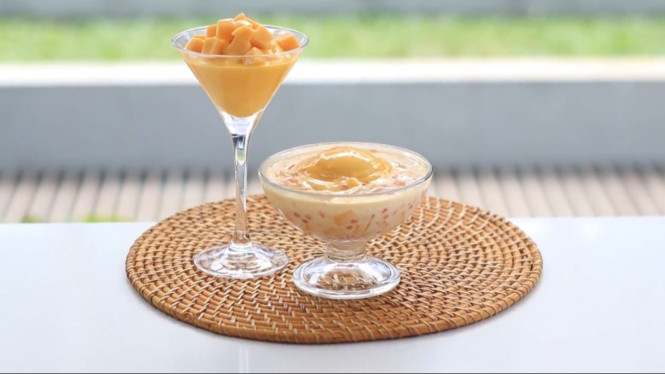 Ide Takjil Segar Mudah Dibuat, Resep Es Sagu Mangga dan Sorbet Mangga