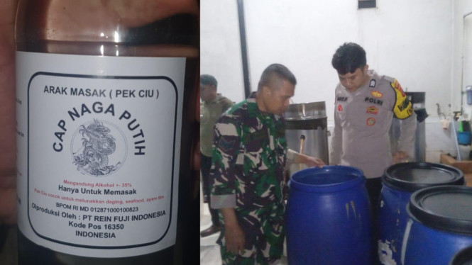 Warga Curiga, TNI-Polri Bongkar Pabrik Ciu di Rumpin: Ratusan Drum ...
