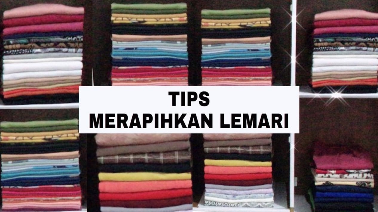 Foto Rahasia Lemari Rapi! Ini Cara Melipat Baju Ukuran Sama, Tips Mudah ...
