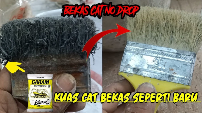 Kuas Keras dan Penuh Noda Cat? Ini Tips Ampuh Cara Membersihkan Noda ...