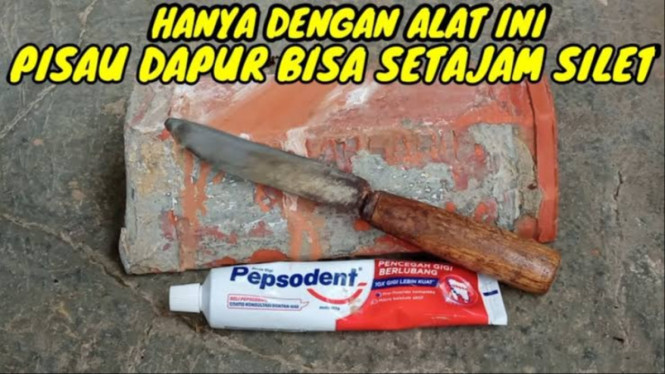 Pisau Tumpul Jadi Tajam Silet dengan Gelas Kaca, Simak Cara Mengasah ...
