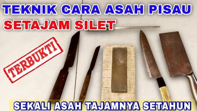 Pisau Tumpul Bikin Kesal Saat Masak? Teknik Asah Ini Bikin Tajam ...