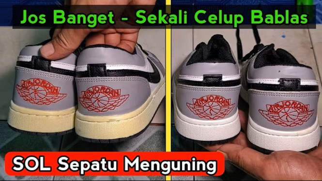 Cara Memutihkan Sol Sepatu yang Menguning Tanpa Disikat