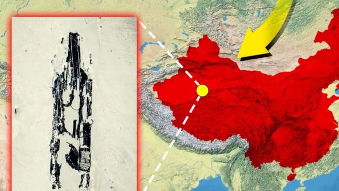 Misteri Kapal Perang Amerika, Mendadak Muncul di Tengah Gurun China ...