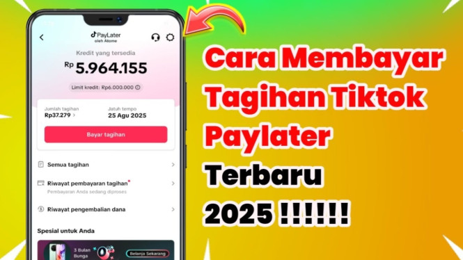 Cara Membayar Tagihan TikTok PayLater Lengkap dengan Metode Pembayarannya