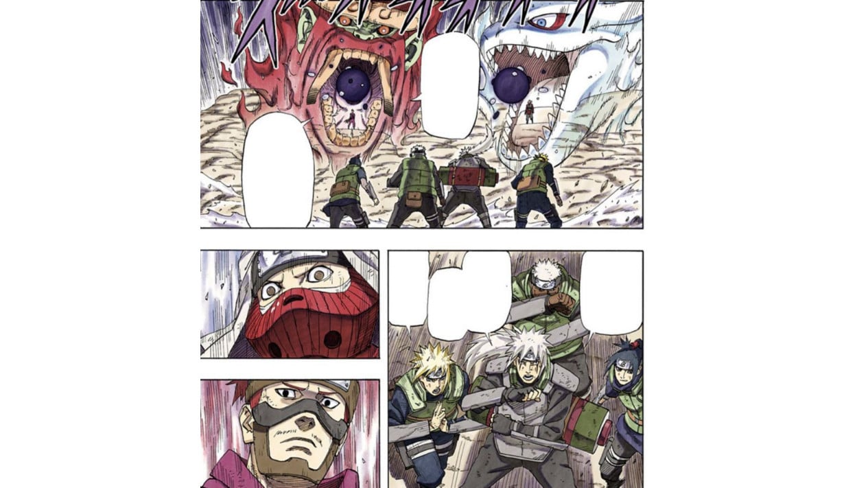 Roshi dan Han Ternyata Sudah Bisa Kendalikan Kekuatan Bijuu di Manga Minato