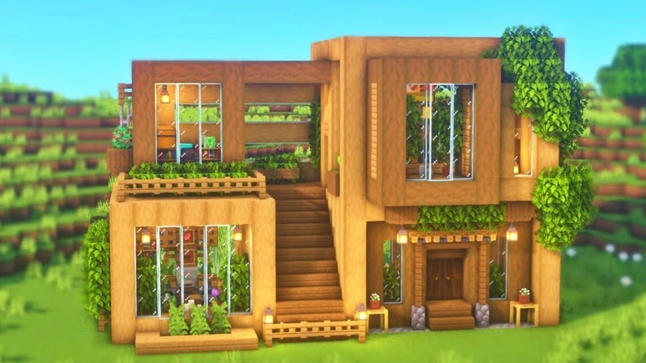 Foto 7 Desain Rumah Simpel dan Minimalis di Minecraft! | Halaman 3