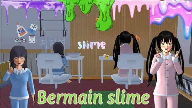 Rahasia Bikin Slime Unik di Sakura School Simulator Tanpa Mod, Mirip Asli Banget!