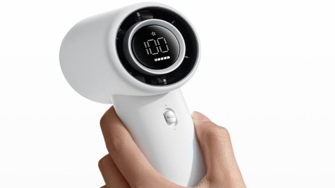 Xiaomi Mijia Handheld Fan, Kipas Genggam Portable dengan 100-Level ...