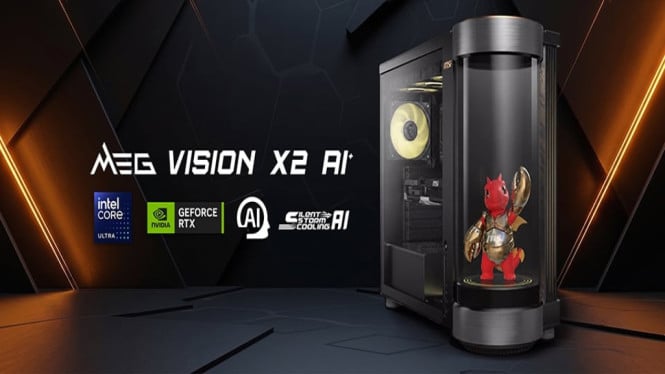 MSI MEG Vision X2 AI+: Gaming PC dengan Asisten Virtual Berlayar ...