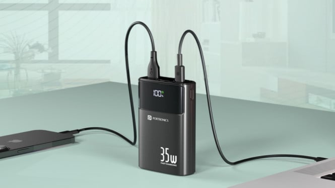 Portronics Titan 35 Resmi Meluncur, Power Bank 20.000mAh dengan Fast ...