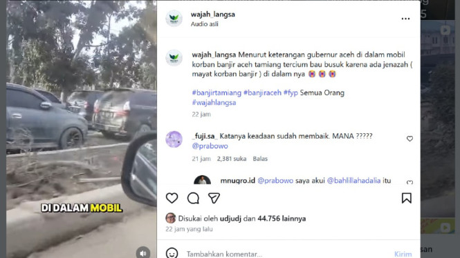 Viral Ribuan Mobil Berjejer Diduga Berisi Jenazah Korban Banjir Aceh ...