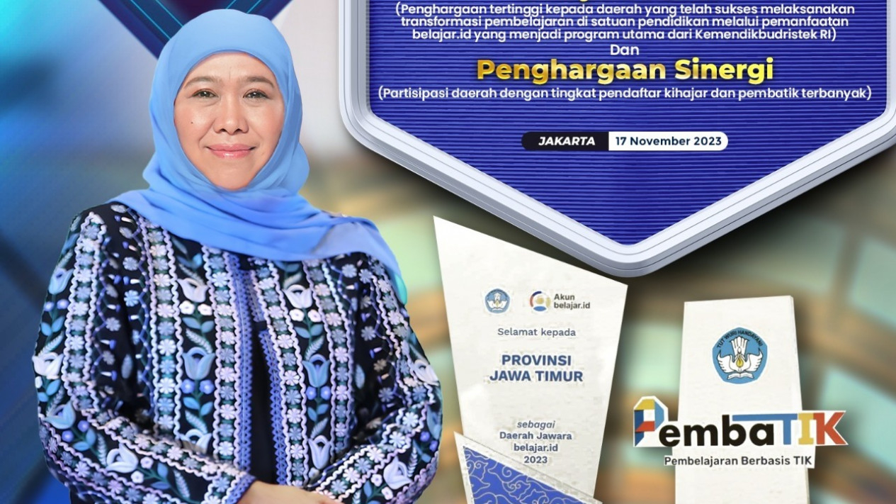 Foto Gubernur Khofifah Bersyukur, Jatim Raih Dua Penghargaan Anugerah ... Foto Gubernur Khofifah Bersyukur, Jatim Raih Dua Penghargaan Anugerah ...