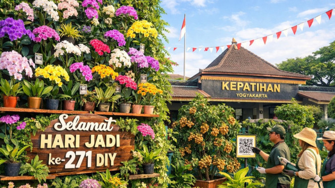 Hari Jadi ke-271 DIY, Pemda Ubah Tradisi Bunga Papan Jadi Taman Anggrek ...