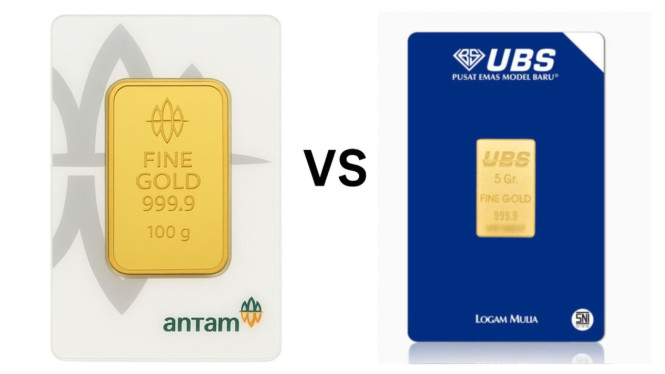 Perbandingan Emas Antam vs UBS, Mana yang Lebih Cuan?