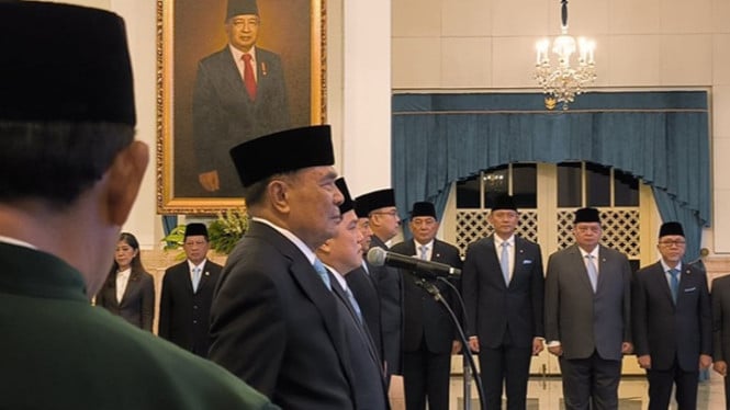 Reshuffle Jilid 2, Presiden Prabowo Lantik Menko Polkam dan Menpora