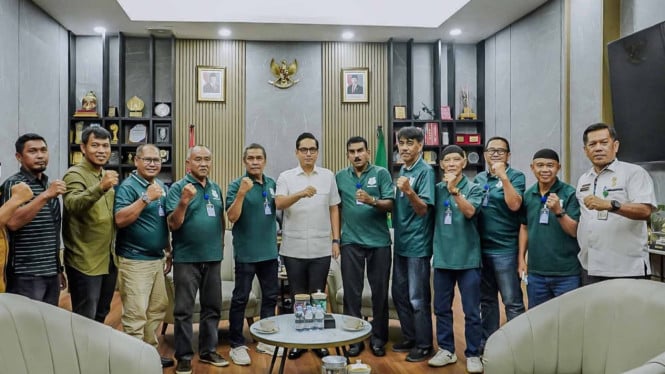 Dihadapan Mantan Pemain PSMS, Rico Waas Dukung Kebangkitan Sepak Bola Medan