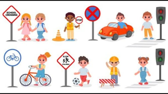 Ajak Anak Anda Membaca Ragam Rambu-Rambu Lalu Lintas