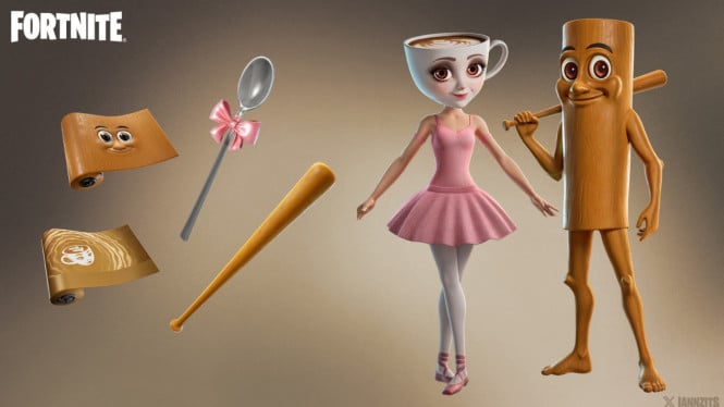Tung Tung Sahur dan Ballerina Cappuccina Masuk Fortnite? Siap Bikin Heboh!
